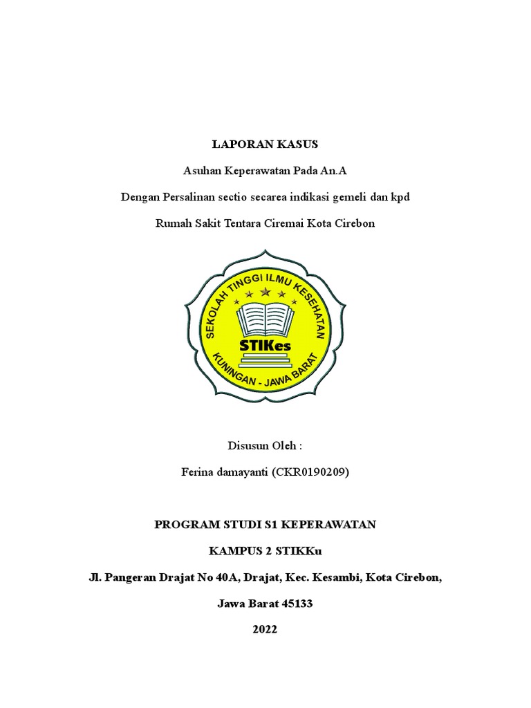 LP Persalinan SC (Ruang Widya) | PDF