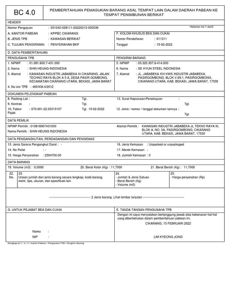 BC 40 Se Hyun 15 Feb 22 | PDF