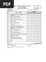Monthly Inspection Color Code | PDF