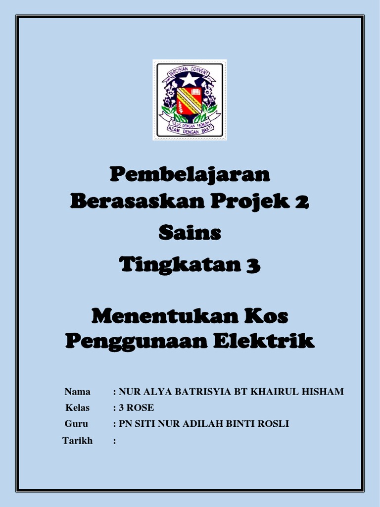 PBL Sains Ting 3 Nur Alya Batrisyia 3r | PDF
