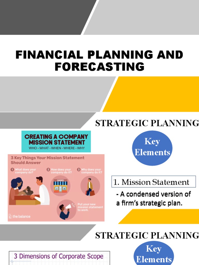 Financial Planning and Forecasting Guide | PDF | Strategic Planning ...