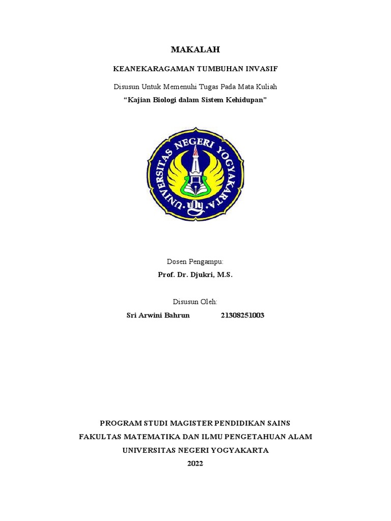 Keanekaragaman Tumbuhan Invasif | PDF