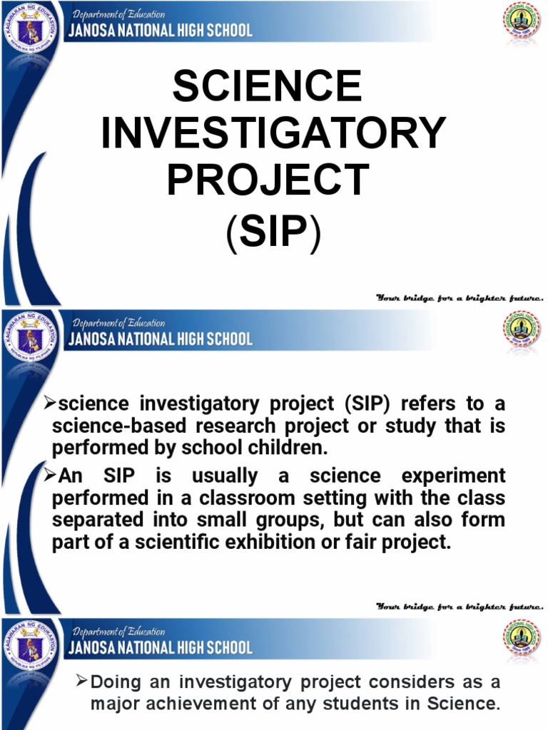 Science Investigatory Project (SIP): A Guide to Writing an Effective ...