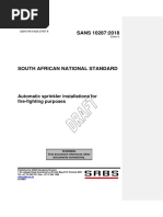Sans 10287 | PDF | Fire Sprinkler System | Computing