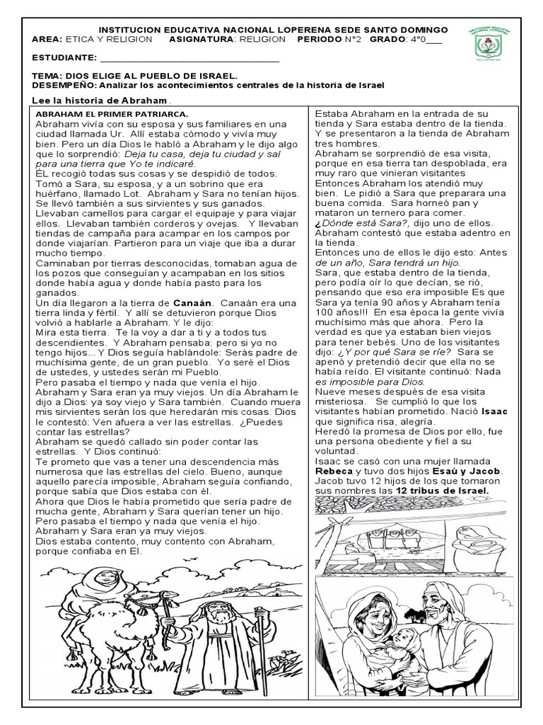 Historia de Abraham para Niños | PDF | Abrahán | Sarah