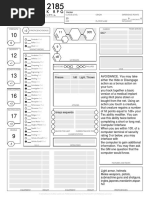 Carbon 2185 - Character Sheet Fillable | PDF | Role Playing Games