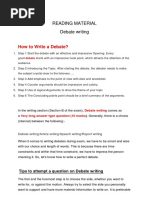 Debate Writing Class 11 | PDF | Argument