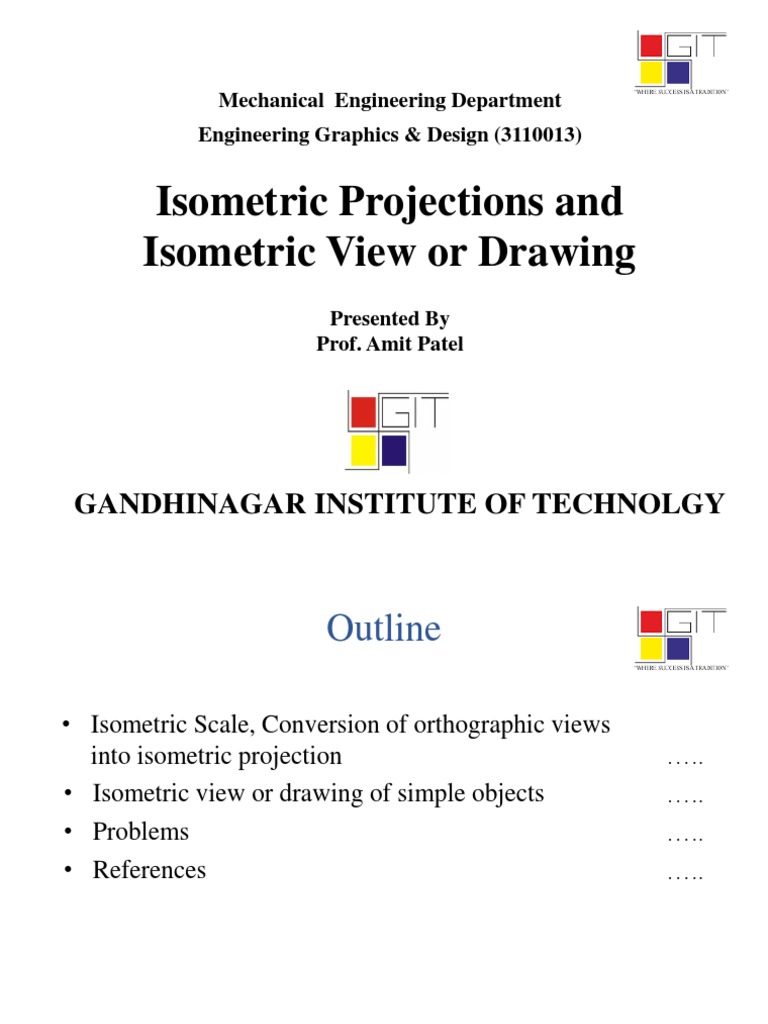Isometric Projections in Engineering Drawing | PDF | Sphere | Shape