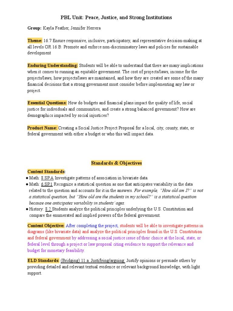 PBL Assignment | Download Free PDF | Project Based Learning | Cognition