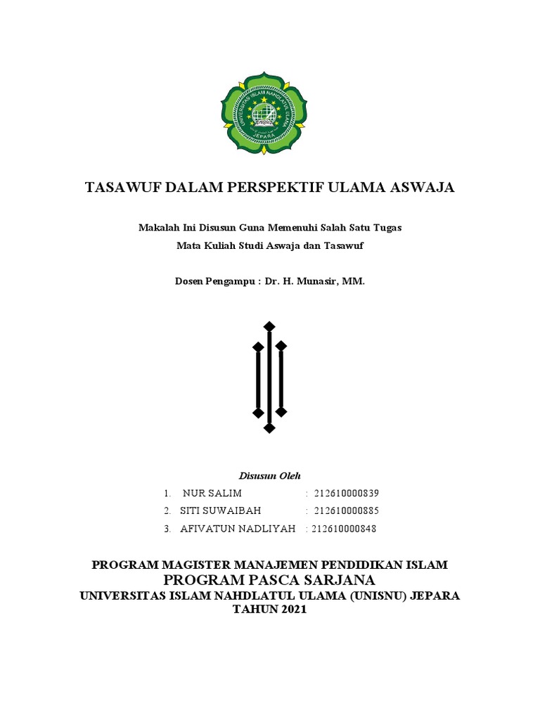 Tasawuf Dalam Perspektif Ulama Aswaja | PDF