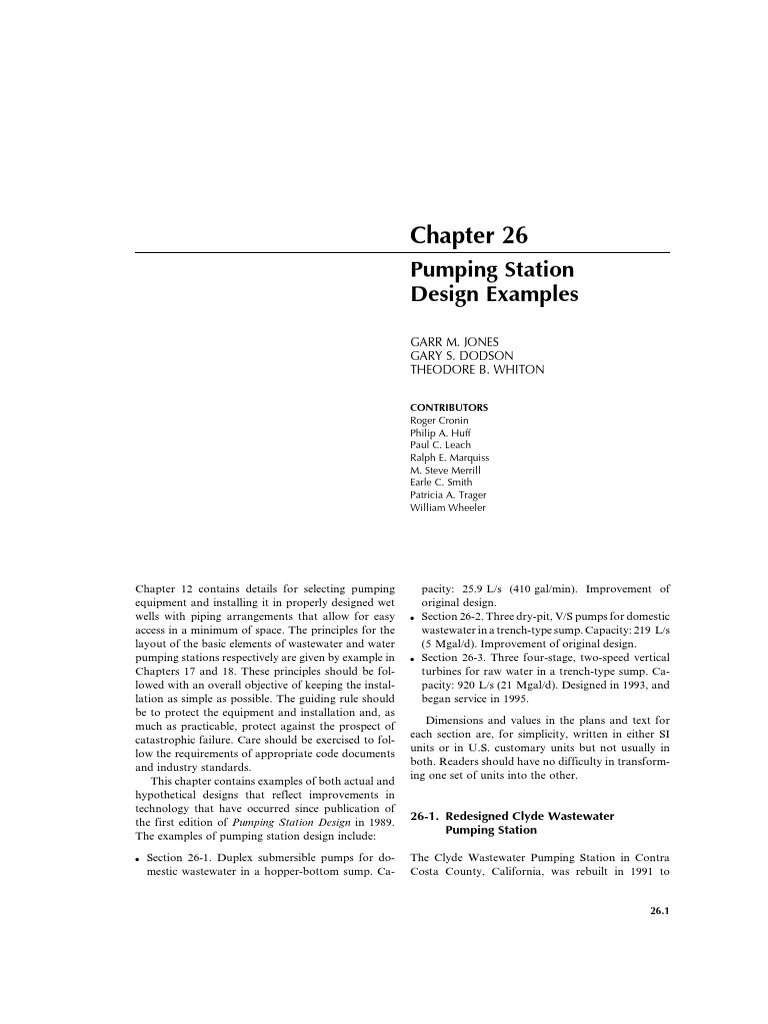 Pumping Station Design Examples: Redesigned Clyde Wastewater Pumping ...