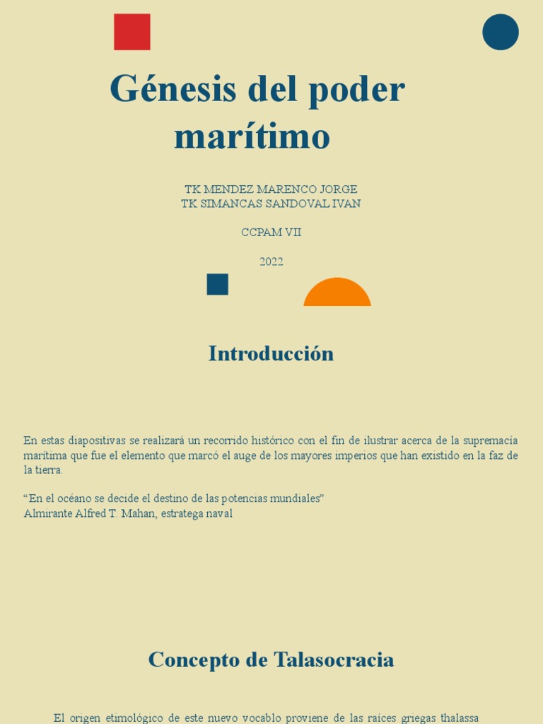 Genesis Del Poder Maritimo | PDF | Período moderno temprano | Mar