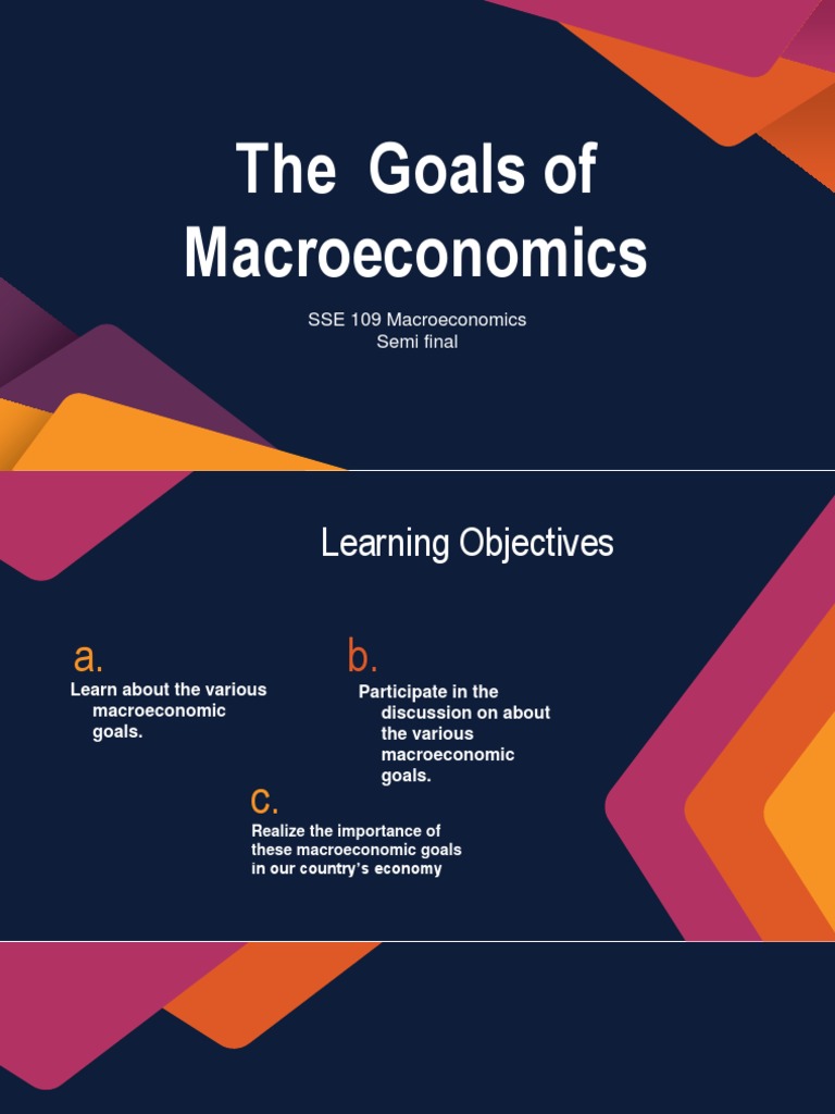 The Goals of Macroeconomics | PDF | Macroeconomics | Inflation