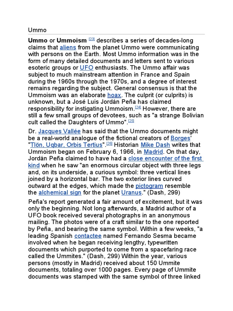 Ummo | PDF | Science | Astronomy