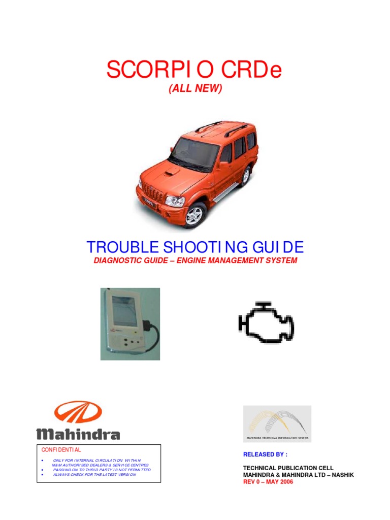 MAHINDRA SCORPIO CRDe | PDF | Throttle | Ignition System