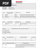 High School Student Brag Sheet Template | PDF