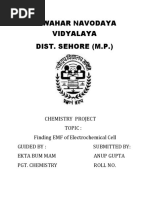 Chemistry Project On Electrochemical Cell | PDF | Redox | Electrochemistry