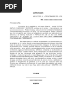 Machote Carta Poder | PDF | Business