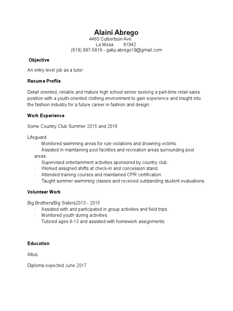 Lesson 7 Resume | PDF | Career & Growth