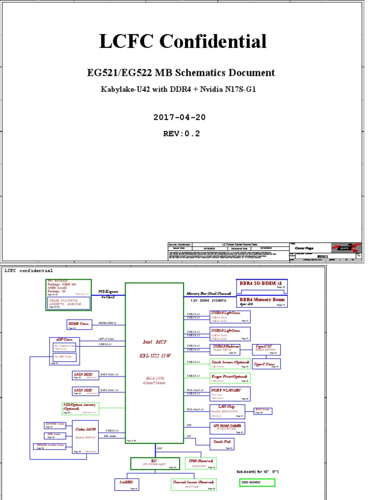 LCFC EG521 - EG522 NM-B452 Rev0.2 | PDF | Usb | Computer Hardware