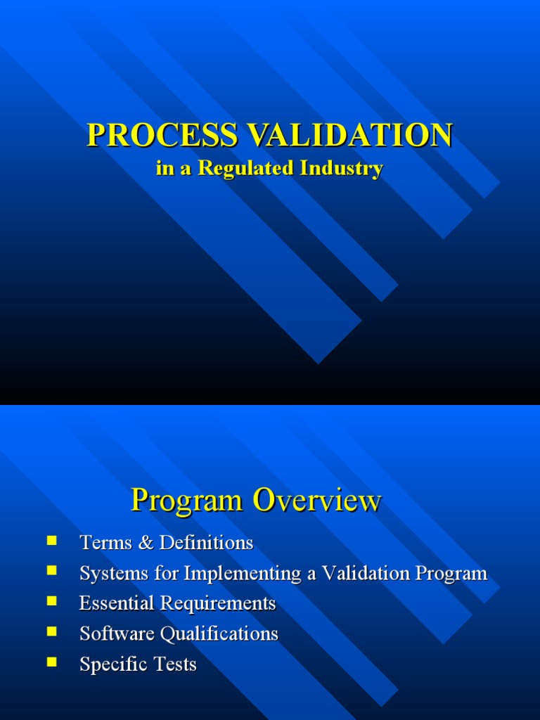 Process Validation | PDF