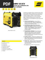 Ficha Tecnica Equipo Mig ESAB RUSTLE 300i | PDF | Soldadura | Construcción