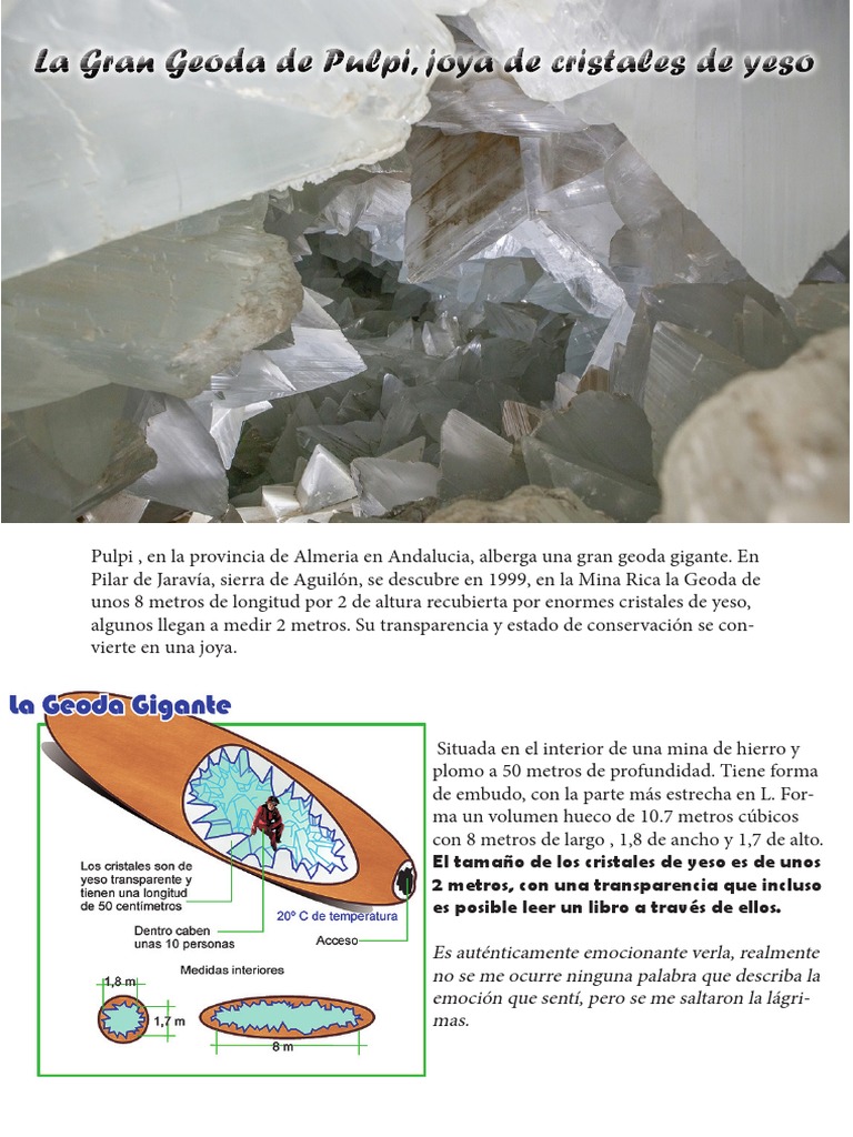 La Geoda de Pulpi | PDF | Rocas | Materiales naturales