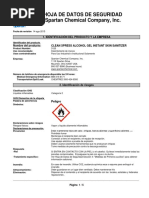 Hoja de Datos de Seguridad DE SANIT 10 | PDF | Toxicidad | Quemar