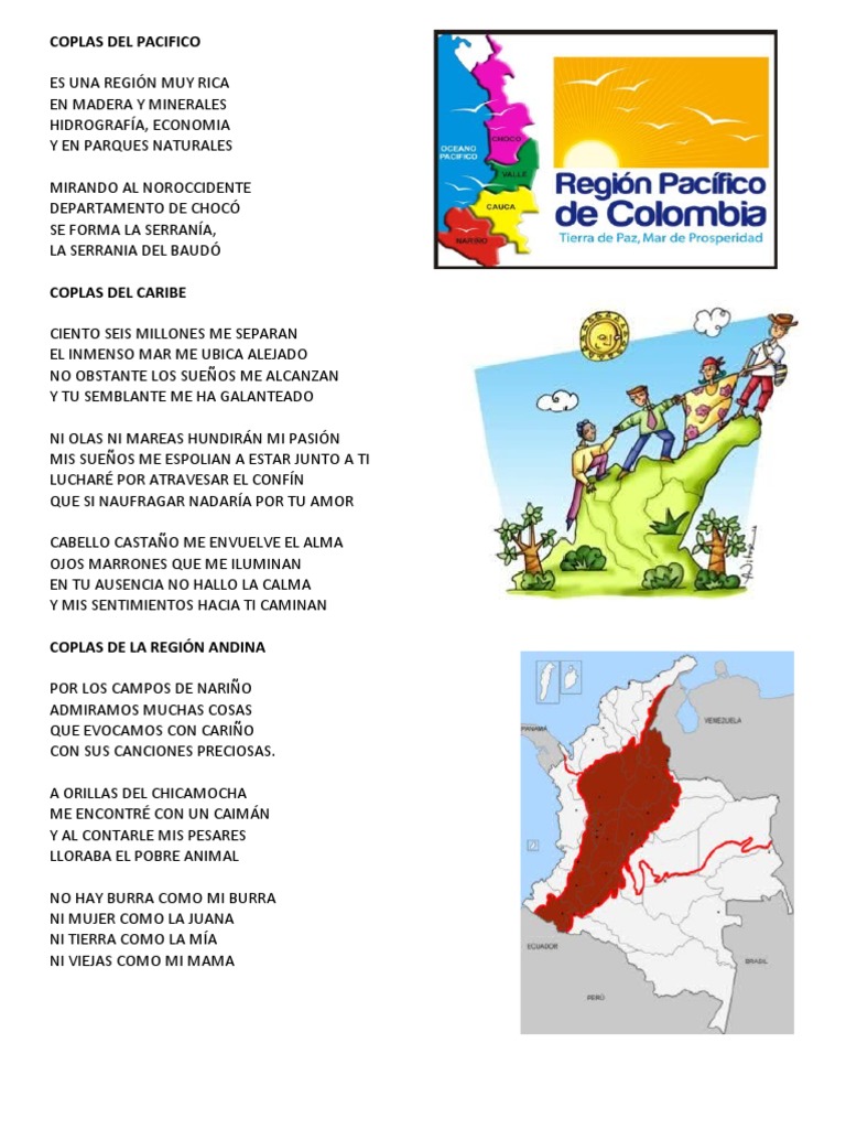 Coplas de las Regiones Colombianas | PDF | Poesía