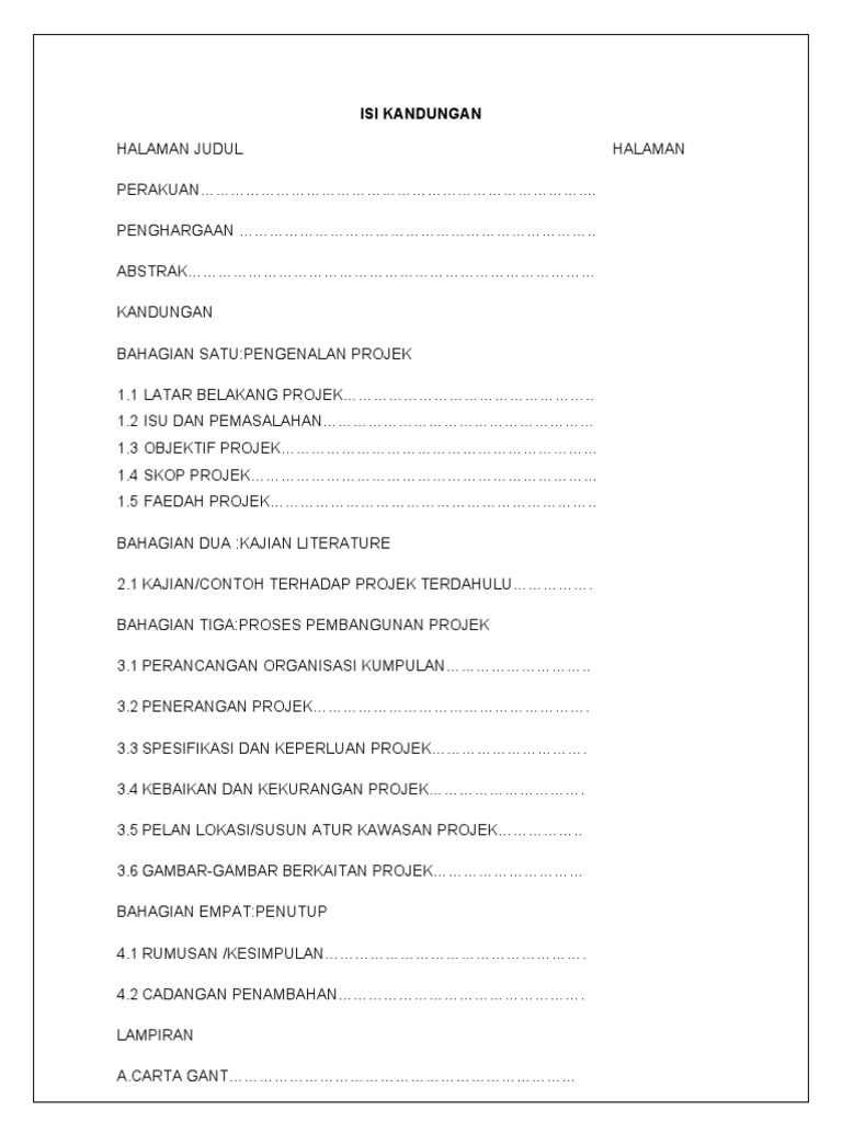 Final Projek 1 | PDF