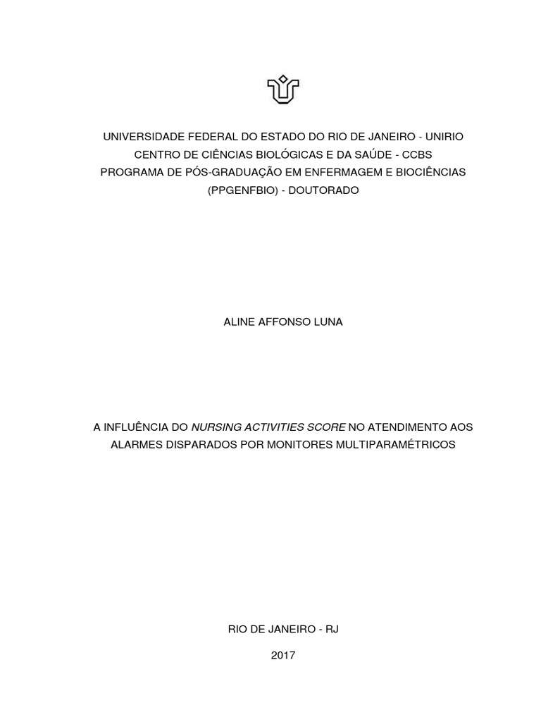 42 Aline Luna | PDF | Unidade de Tratamento Intensivo (UTI)