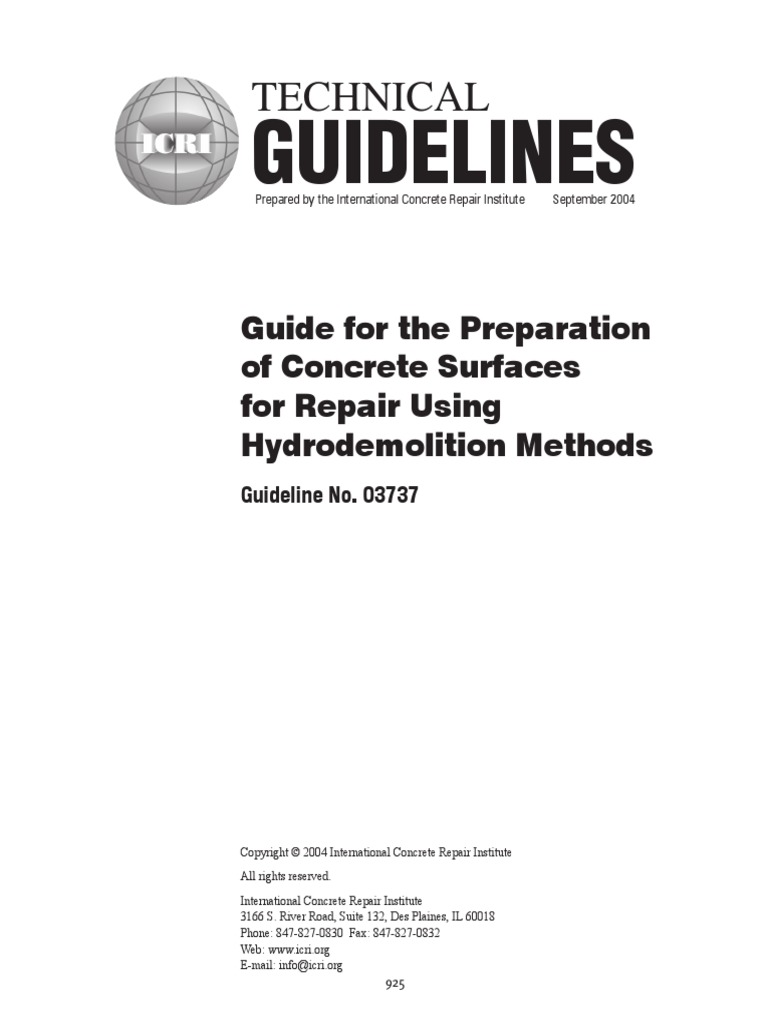 Section 3-4 Paper 2 ICRI Guideline 03737 | PDF | Concrete | Pump