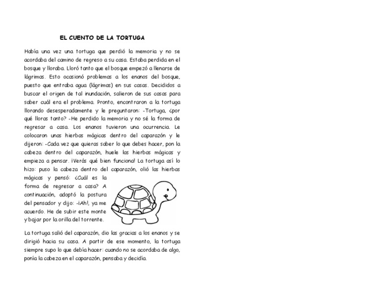 El Cuento de La Tortuga | PDF