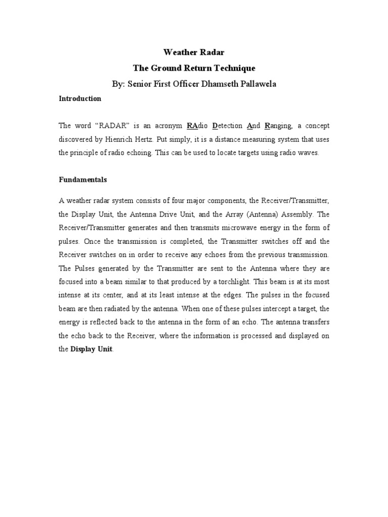 WX Radar - Final Version | PDF | Business