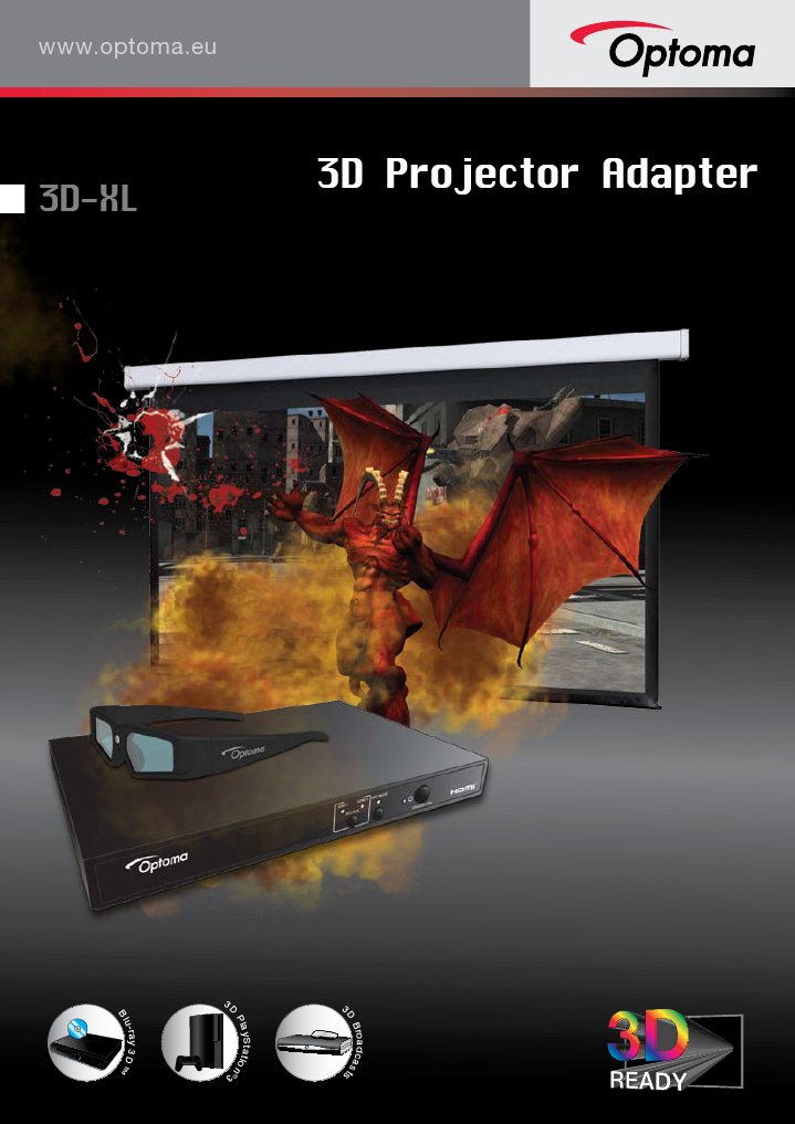 Optoma 3D-XL Converter Users Guide | PDF | Hdmi | Stereoscopy