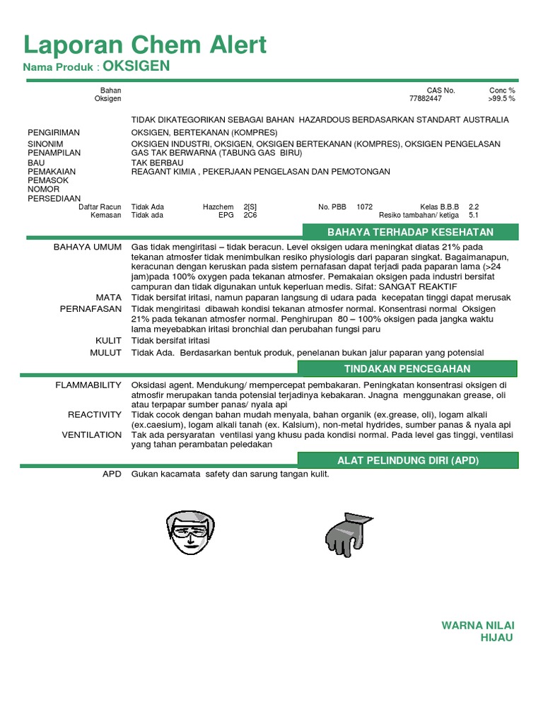 Msds Oxygen | PDF