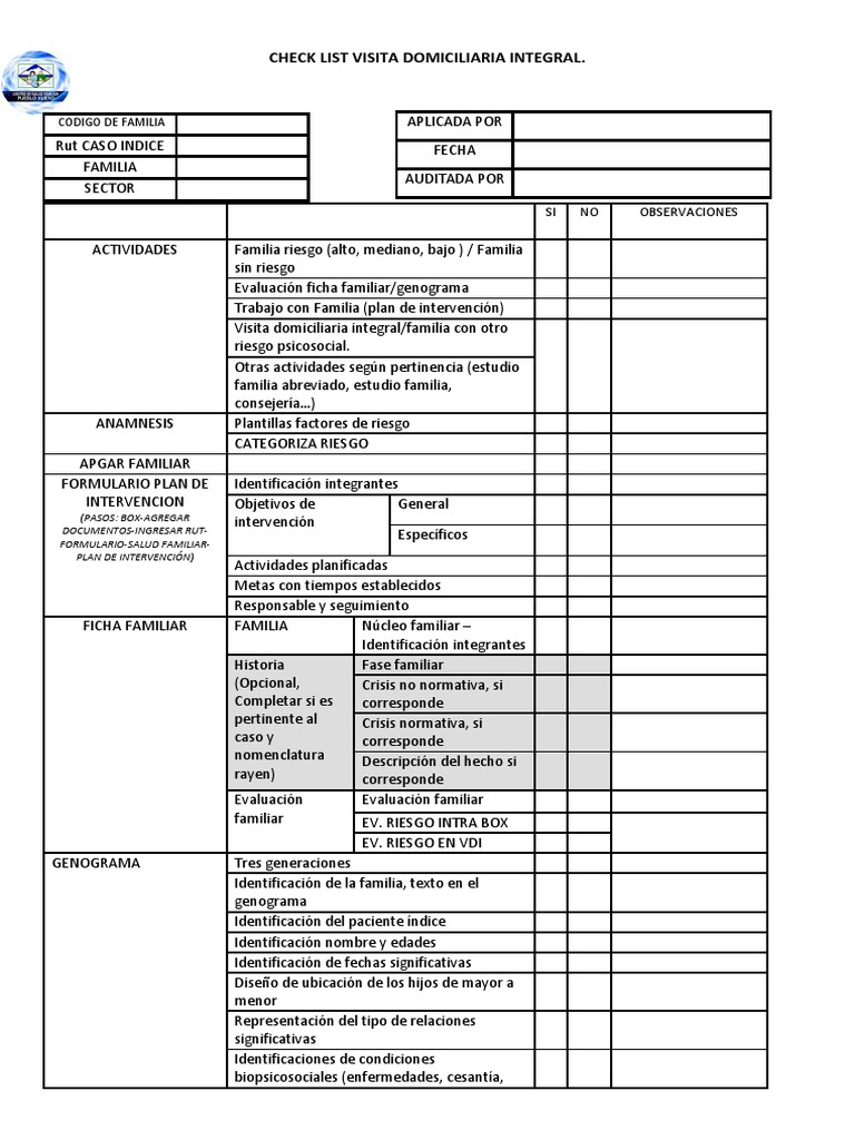 Check List Vdi Con Intersector | PDF | Epidemiología | Medicina