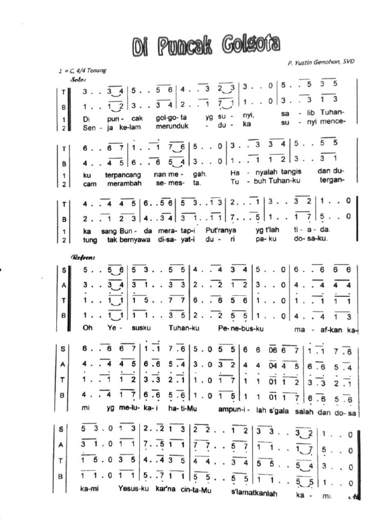 Teks Puncak Golgota | PDF