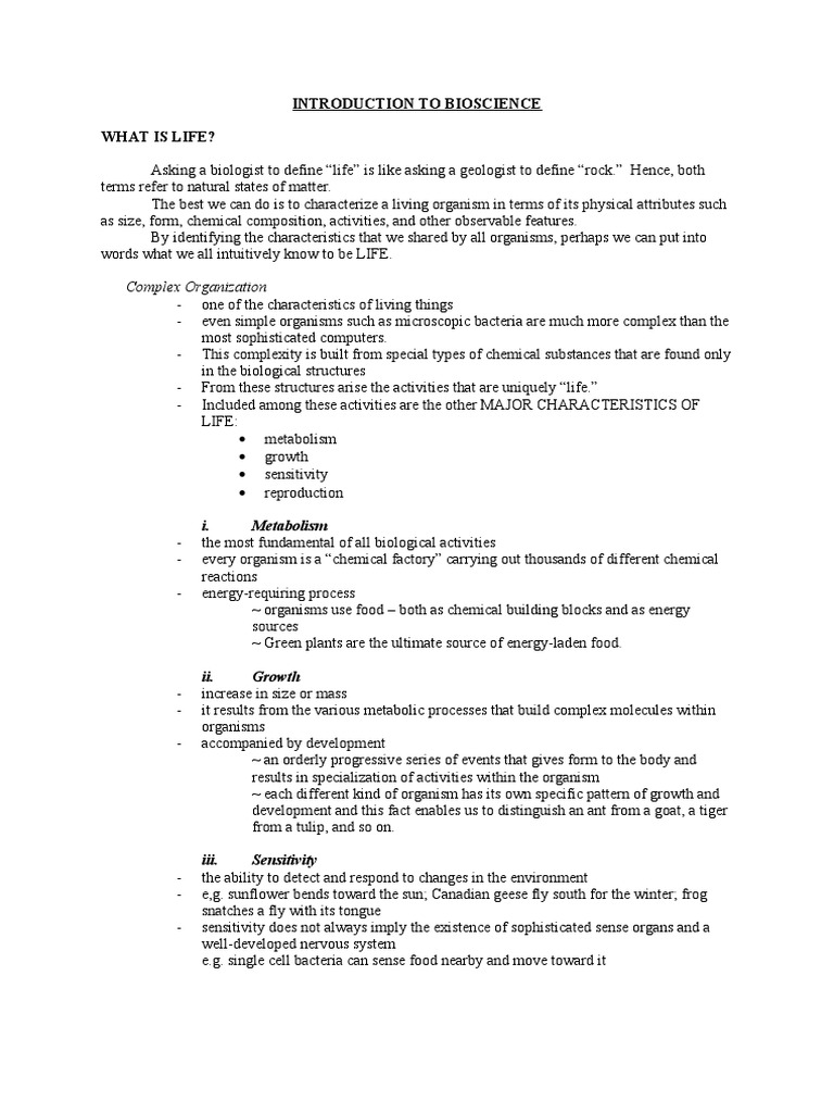 Biological Science, An Introduction | PDF | Matter | Evolution