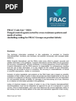 Frac Code List 2024 | PDF | Fungicide | Biosynthesis