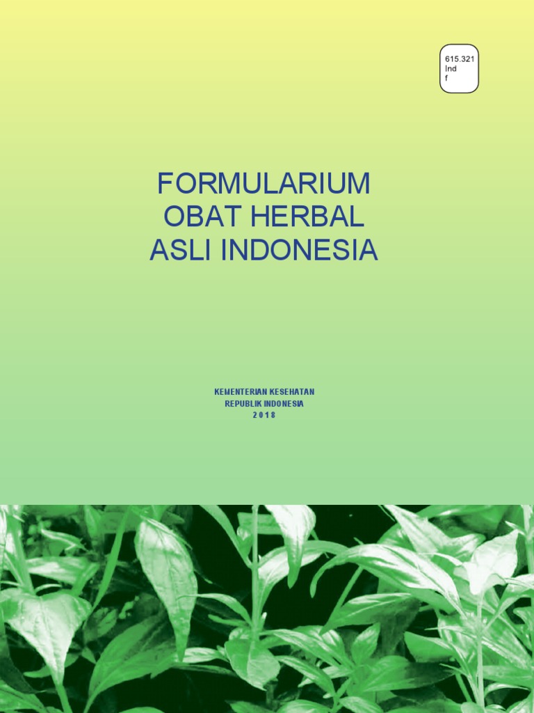 Buku Formularium Obat Herbal Asli Indonesia (FOHAI) | PDF