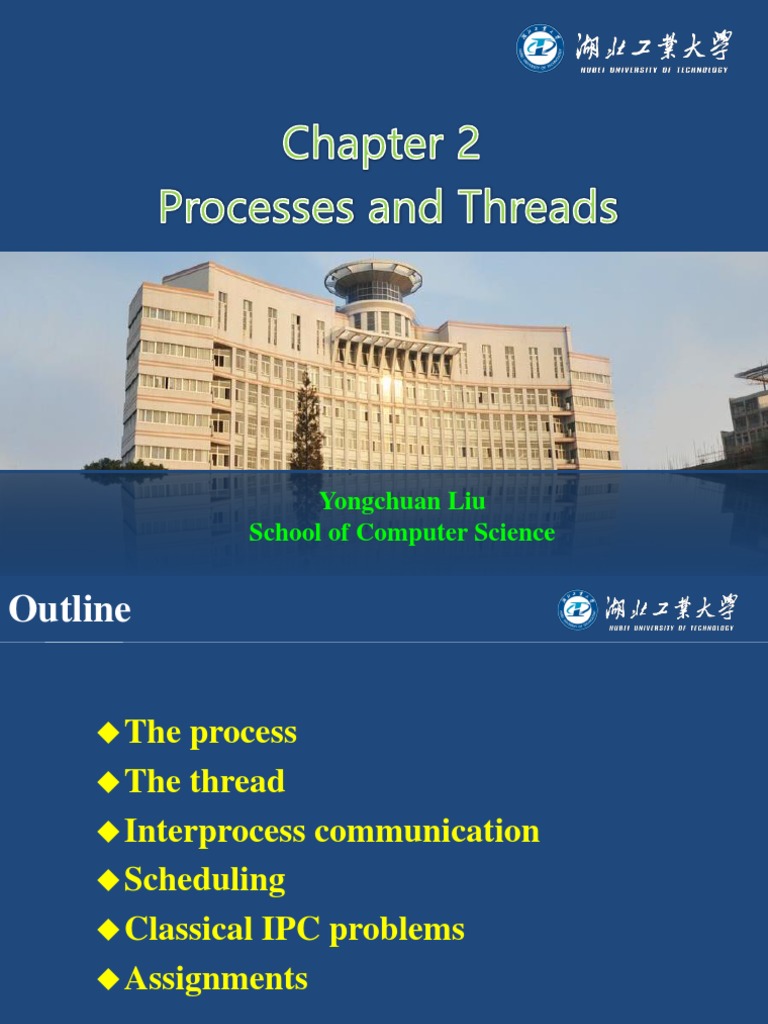 An Outline Of Operating System Concepts Related To Processes And Threads Pdf Process