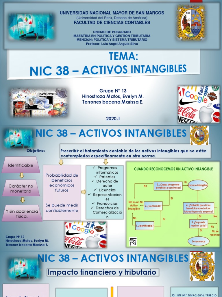 Grupo13-NIC 38 Activos Intangibles | PDF | Activo intangible | Economias