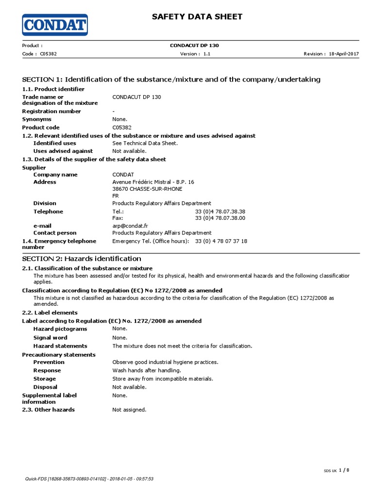 SW BAW04-42 Coolant Oil | PDF | Personal Protective Equipment ...