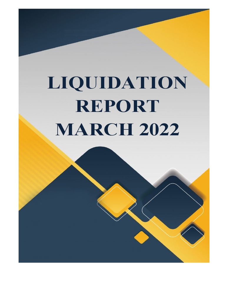 Liquidation Report Cover 2022 | PDF