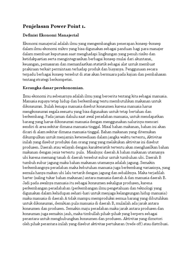 Penjelasan PPT 1 | PDF