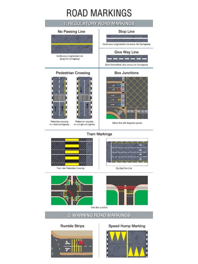 RTA Dubai Road Markings | PDF