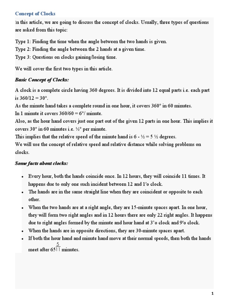 Clock Tricks | PDF | Time | Clock