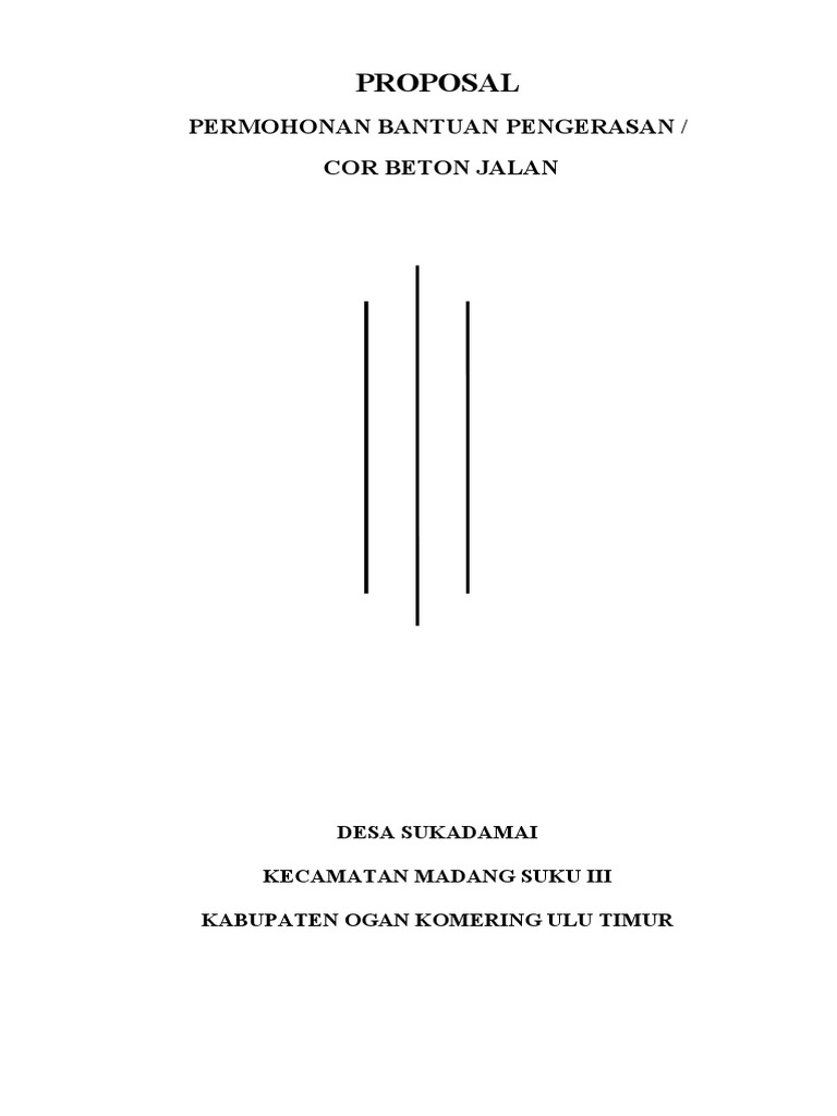 Proposal Cor Beton | PDF