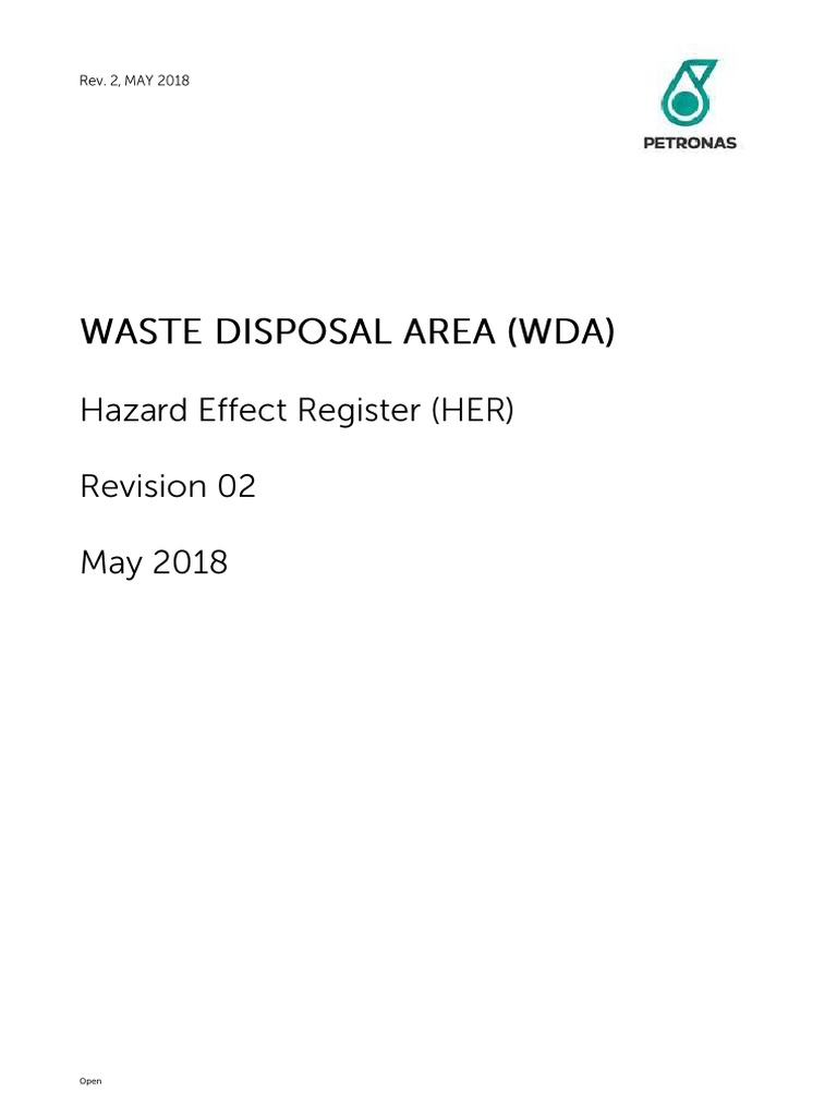 WDA Hazard Effects Register Rev 0 1 May 2018 - Final1 | PDF | Hazards ...